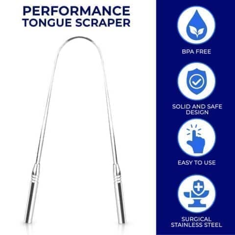 Metal Tongue Scraper | ORAVIX